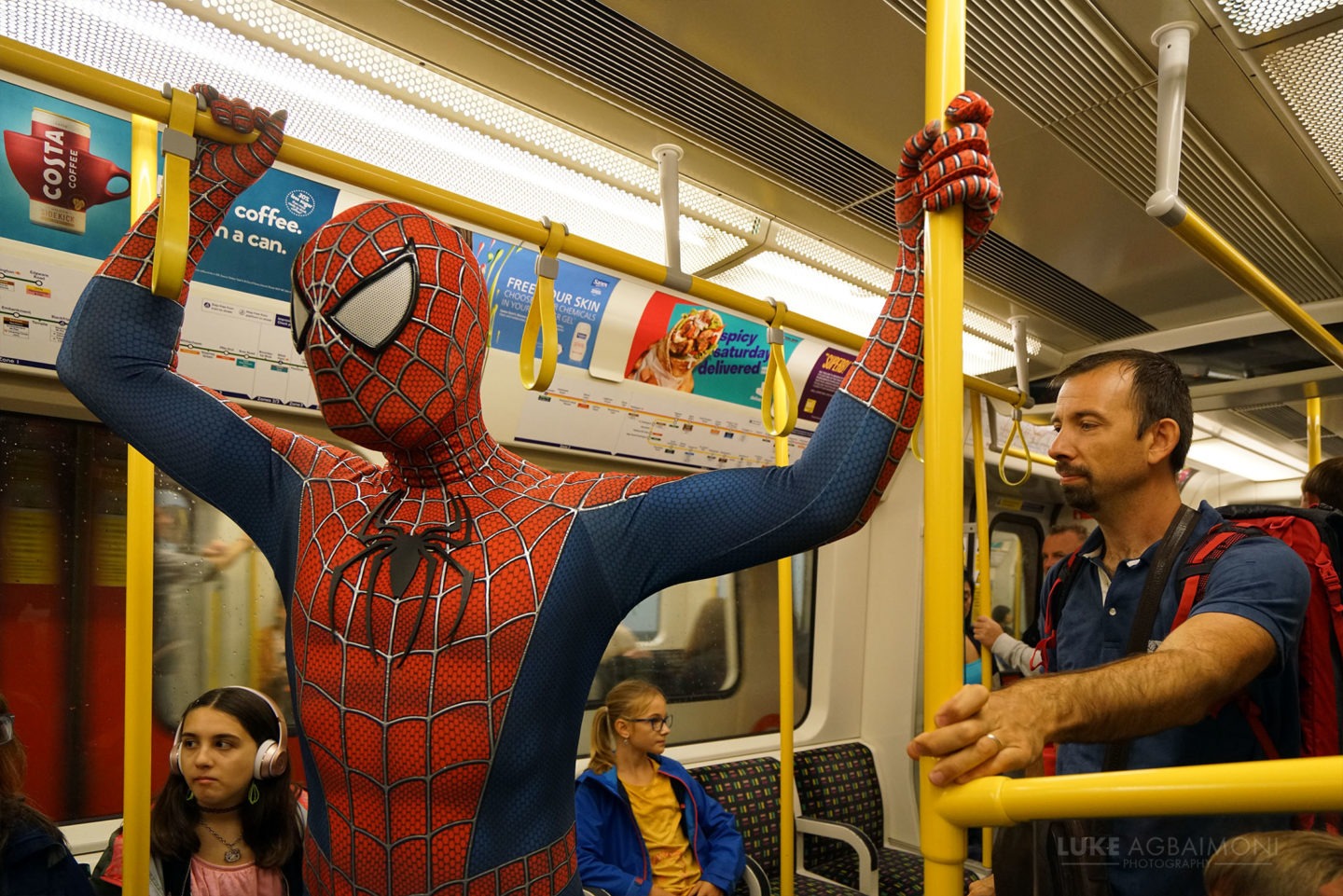 Spiderman On The London Underground - Tube Mapper
